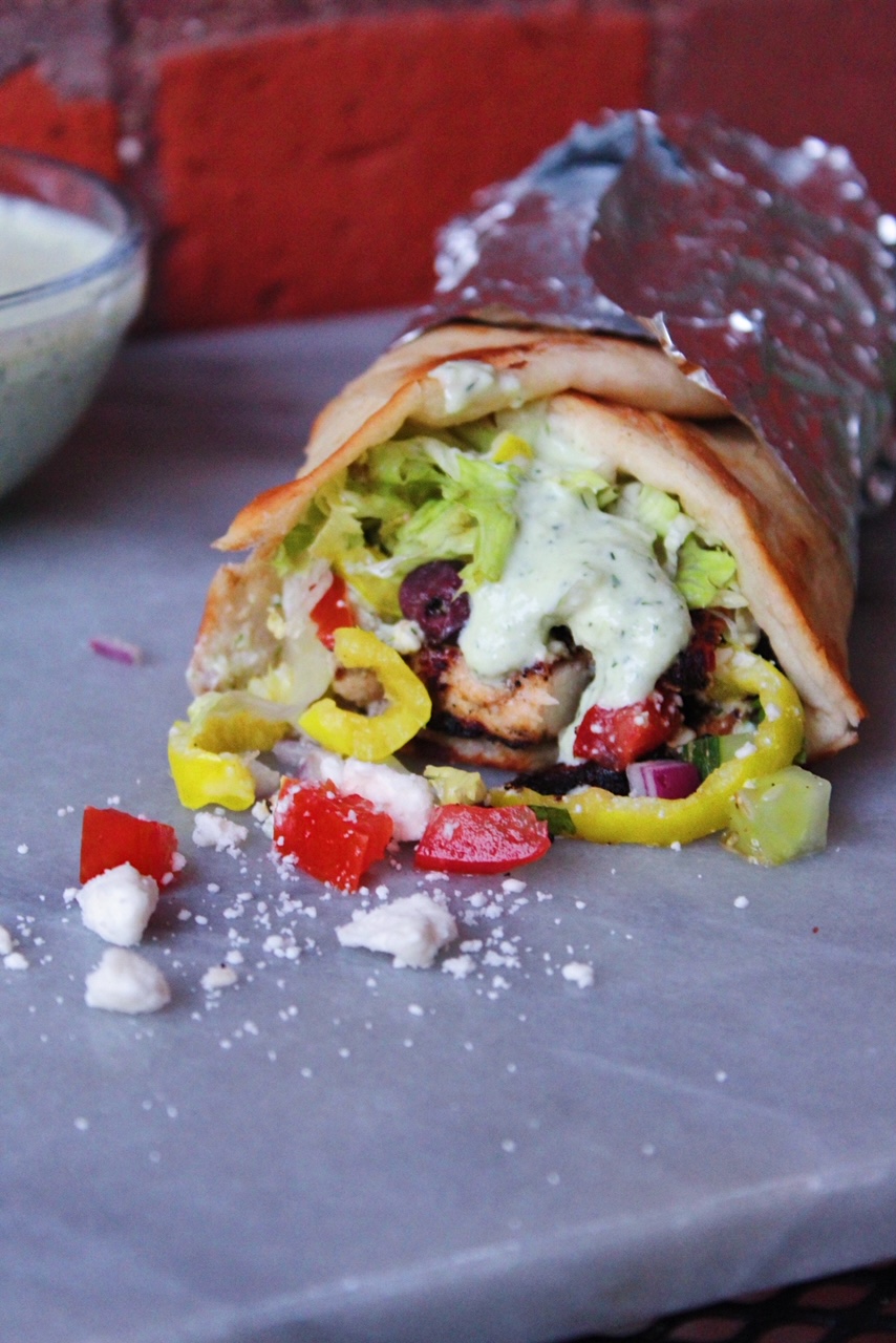 Grilled Chicken Gyros with Tzatziki Sauce - Cuisine & Cocktails